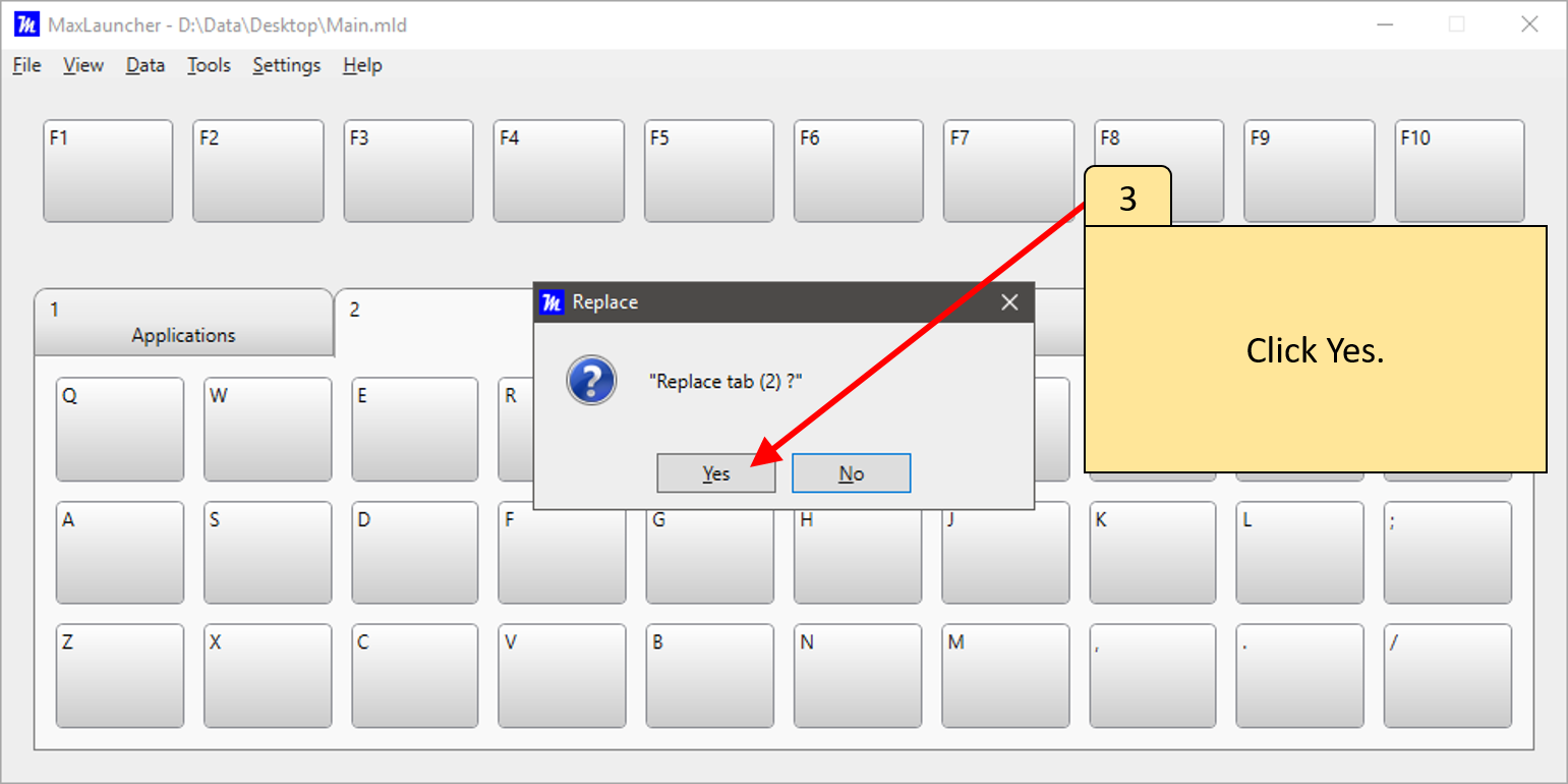 MaxLauncher KB6 How To Copy A Tab